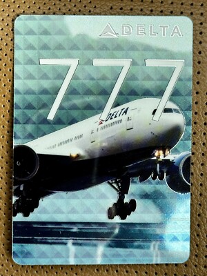 NEW Delta Air Lines Pilot Trading Card Boeing 777-200LR | eBay