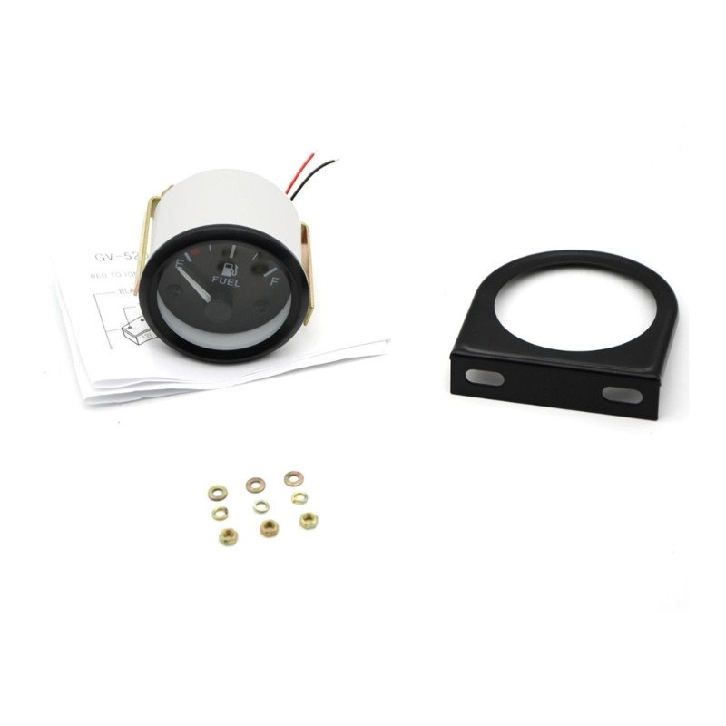 Universal 12V Car Motorcycle Fuel Gauge LED Display Waterproof Fuel ...