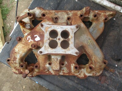 57 58 CHRYSLER HEMI 392 4 BARREL CAST IRON INTAKE MANIFOLD 1731703-1 #2 ...