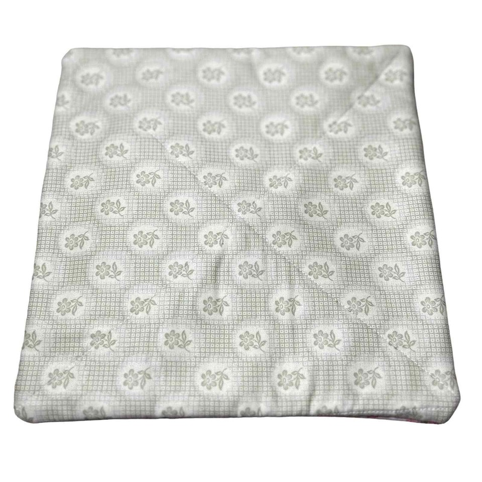 New Handmade Quilted Cotton Trivet Pink and Blue Floral Green Floral ...