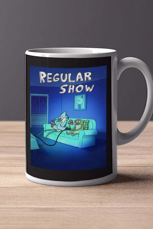 Regular Show 11oz Mug Mordecai Rigby Benson Coffee Cup TV Show Cartoon ...