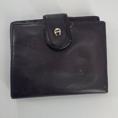 Etienne Aigner Bi Fold Leather Wallet Mahogany Color | eBay