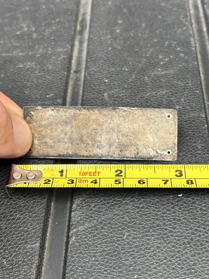 Met Police Plaque White Metal Silver Piece Curios Item Unusual Design ...