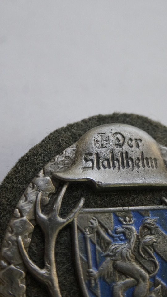 WWII GERMAN THIRD REICH STALHELM HUNTING LARGE HEAVY BADGE | eBay