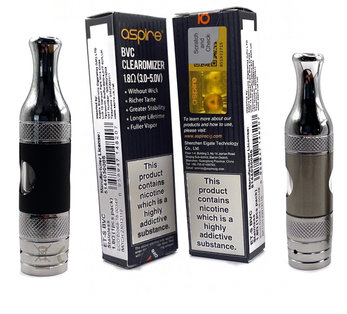 Genuine Aspire ET-S Clearomizers /Atomizers/ Vape Tanks /ETS Black ...
