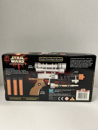 1998 Star Wars Episode 1 NABOO Foam-firing Blaster Hasbro NIB | eBay