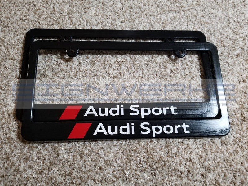 Audi Sport License Plate Frame RS3 TTRS RS4 RS5 RS6 RS7 New 2 colors ...