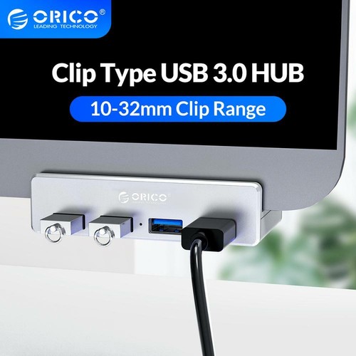 ORICO USB 3.0 Hub Clamp Adapter, Aluminum 4-Port USB Splitter for iMac ...