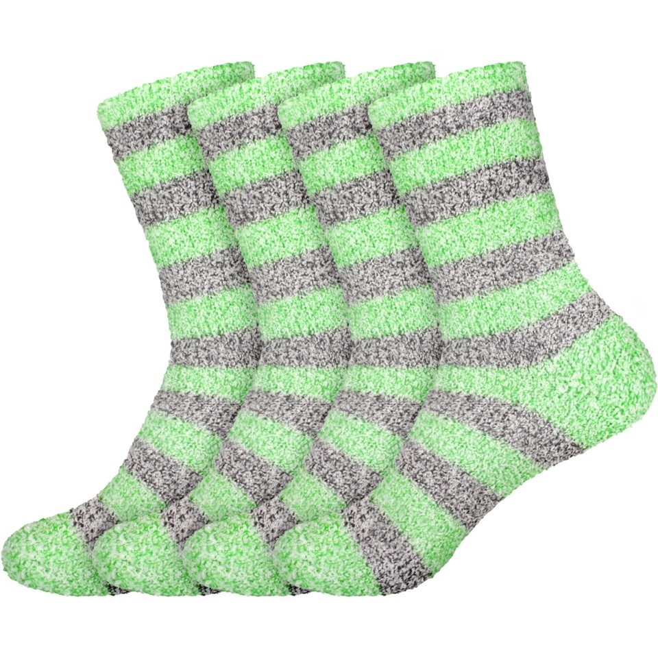 Chirpy Socks - Women's Soft Fuzzy Warm Cozy Striped Fuzzy Socks | eBay