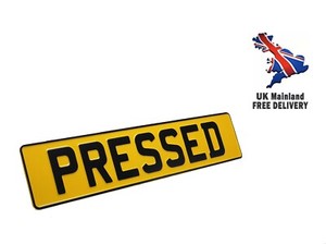 X1 Rear Metal Pressed Registration Number Plate For Trailers | eBay