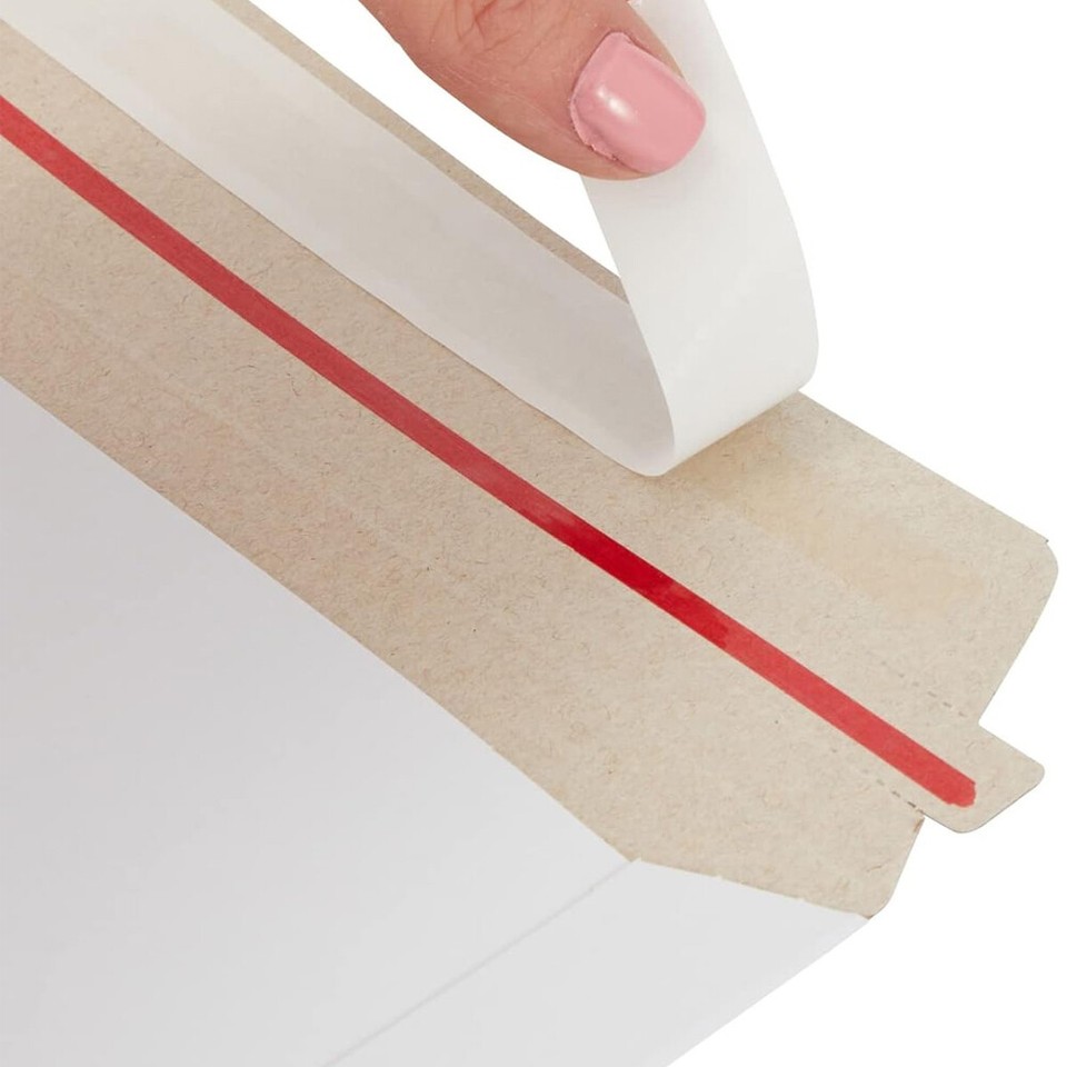 100- 1000 White Flat Photo Mailers Document Envelopes Cardboard Self ...