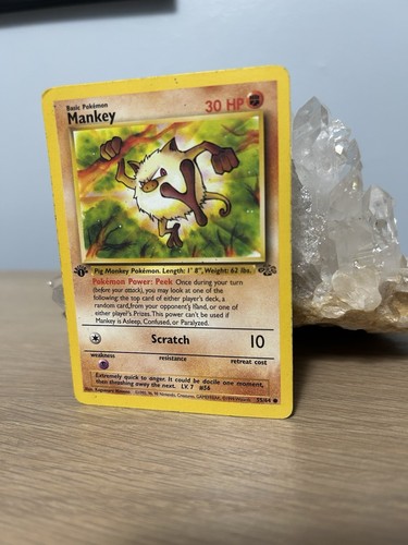1999 First Edition Mankey 55/64 Jungle Set Pokemon | eBay