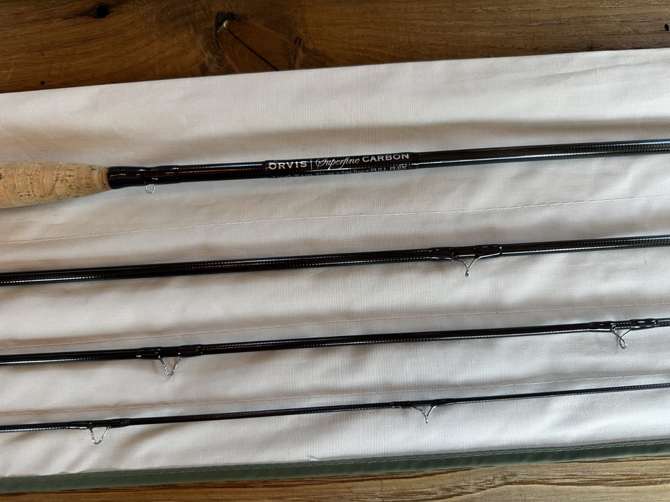 ORVIS Superfine CARBON Fly Rod --- 9' 5wt --- Excellent Condition | eBay