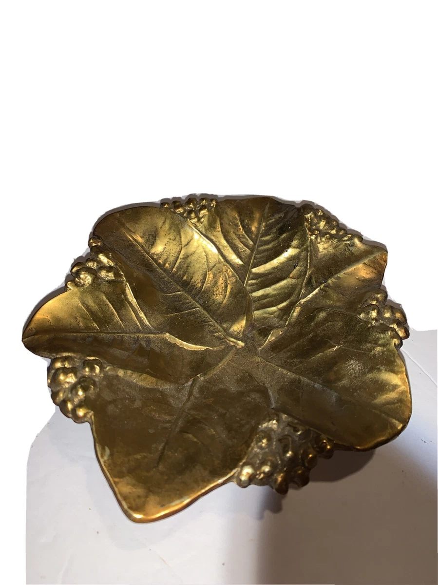 Brass Leaf Ashtray