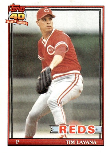 1991 Topps #627 Tim Layana - Cincinnati Reds | eBay