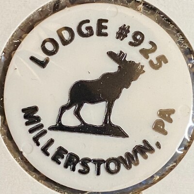 Millerstown, PA Moose Lodge #925 c1980's Plastic Token "G/F for One ...