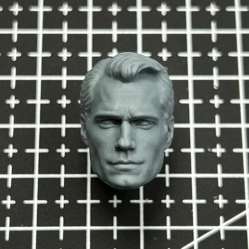 Blank 1/12 Scale Super Man Henry Cavill Head Sculpt Unpainted Fit 6" ML ...