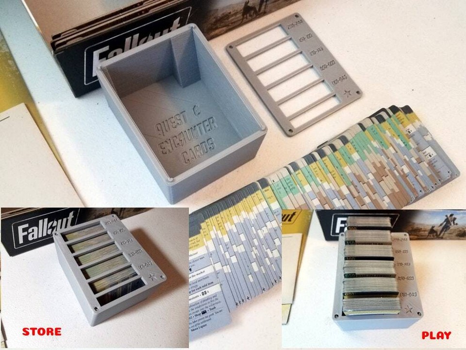 Fallout + New California + Atomic Bonds | Board Game Insert | Organizer ...