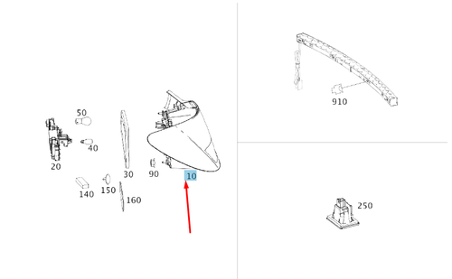 Mercedes-Benz CLA Coupe C117 Rear Left Taillight A1179069700 2018 for ...