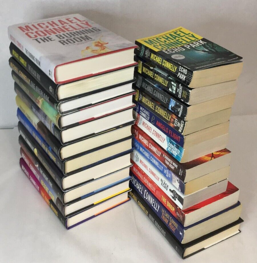Lot of 24 Complete Harry Bosch Series Books 1-24 by Michael Connelly HC ...