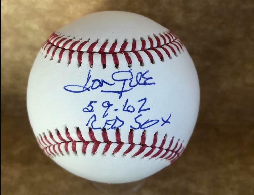 DON GILE 59-62 RED SOX SIGNED AUTOGRAPHED M.L. BASEBALL BECKETT Y12784 ...