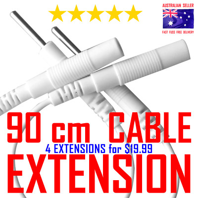 Dr TENS EMS ELECTRODE CABLE WIRE LEAD EXTENSIONS - PERFECT 4 ALL PIN ...