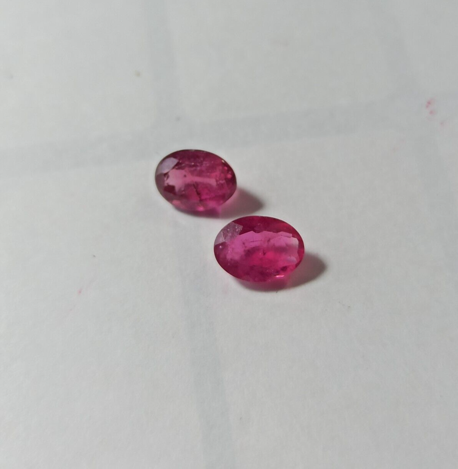 100% Natural Ruby light Tourmaline Oval Cut Stone 1.6 Carat Gemstone | eBay