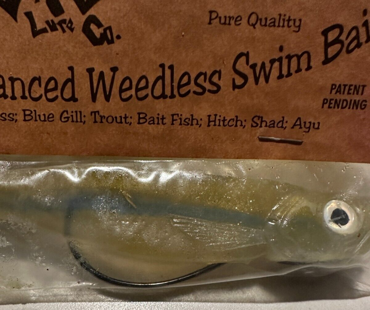 (2) 6" and 7" Mission FISH 3:16 Weedless SWIMBAIT AYU Pre-rigged Hook ...