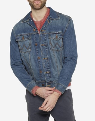 Mens Wrangler Classic Western Denim Jacket | eBay