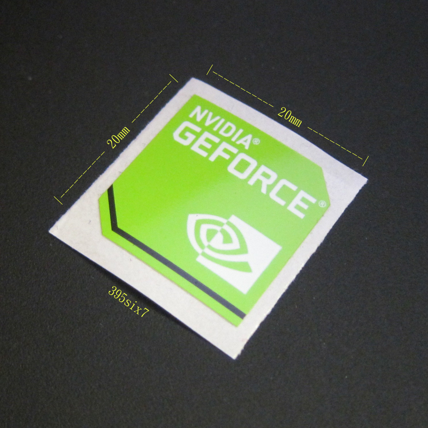 NVIDIA GEFORCE Sticker 20mm x 20mm Green | eBay