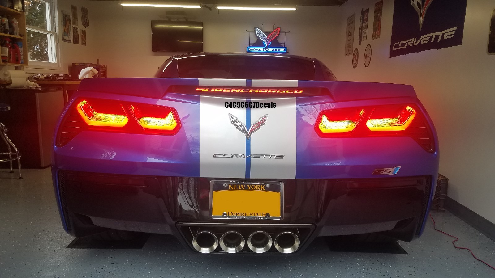 Chevy Corvette C7 3rd brake light decal GRAND SPORT & Z06 ONLY 14 15 16 ...