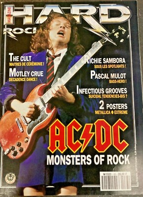 Hard rock magazine n°83, AC/DC, Mötley Crüe, The Cult, Richie Sambora ...