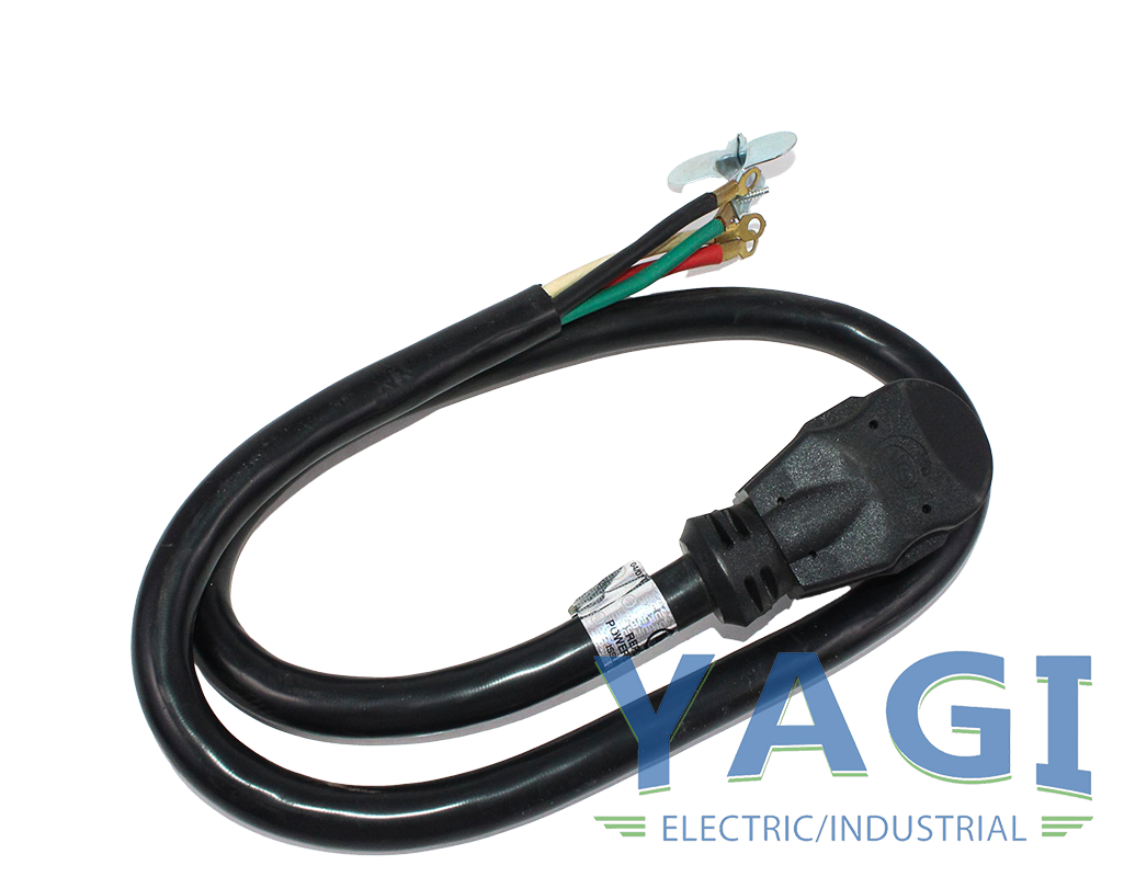 Cooper 65-4 Heavy Duty Range Cord 50A 125/250V 3P 4W Grounding NEMA 14 ...