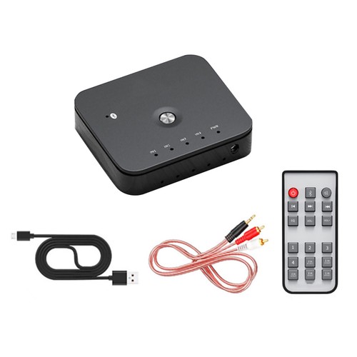 1 Pcs Audio Switcher With RCA Cable USB Cable Bluetooth Receiver Switch ...