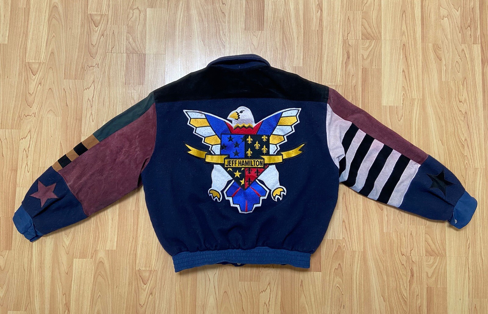 Vtg Jeff Hamilton Original Varsity Jacket Eagle Patch… - Gem