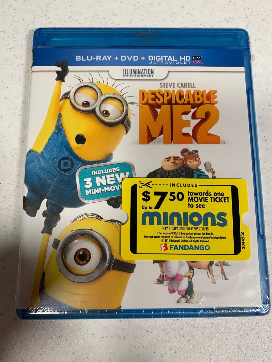 Despicable Me 2 Bluray Dvd Digital Copy