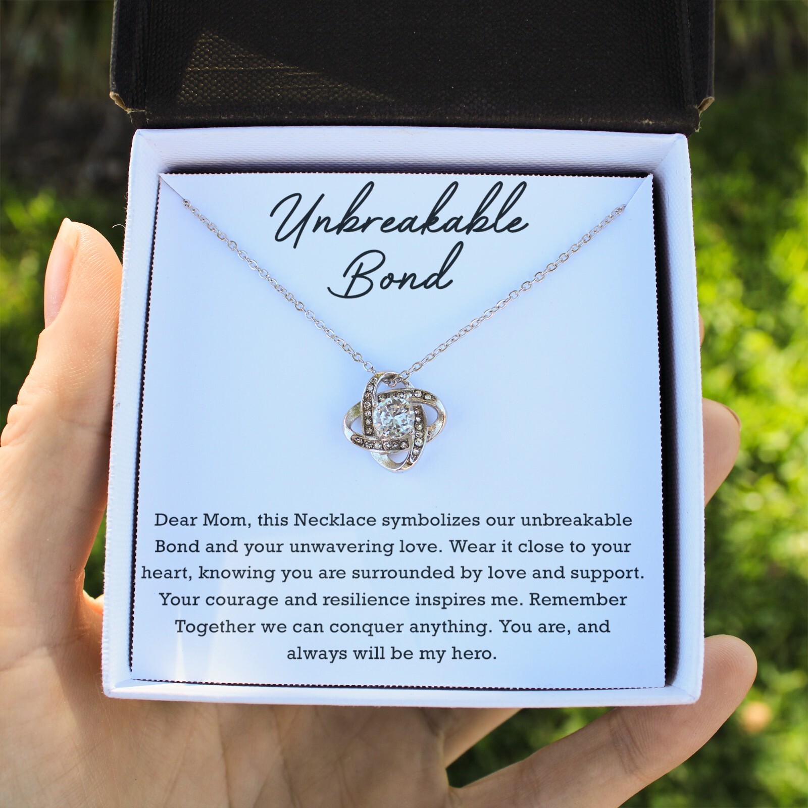 Unbreakable Bond Necklace, Unbreakable Bond Strength , Necklace Gift ...