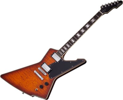Schecter E-1 Custom Special Edition Electric Guitar in Vintage Sunburst ...