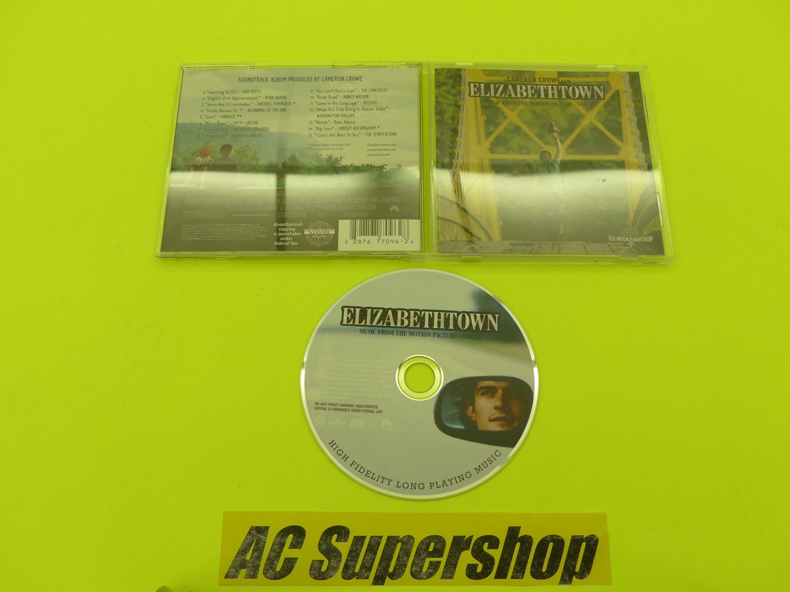 Elizabethtown music from the motion picture volume 2 - CD Compact Disc ...
