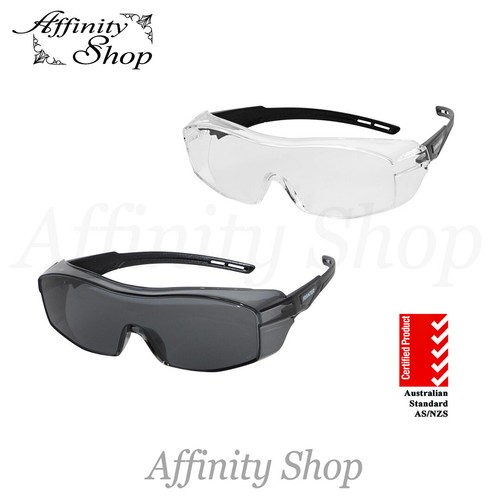 Over Specs Frontier OSPX Eyewear Clear/Smoke Safety Glasses AS/NZS ...