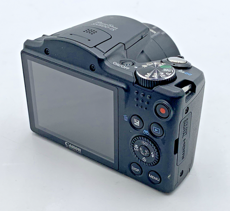 Canon PowerShot SX500 IS PC1818 16MP 30x Optical Zoom Digital Cam Black ...