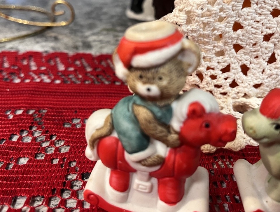 Jasco Twinkle Tree Rocker Ornaments Porcelain Light Cover Set 3 ...