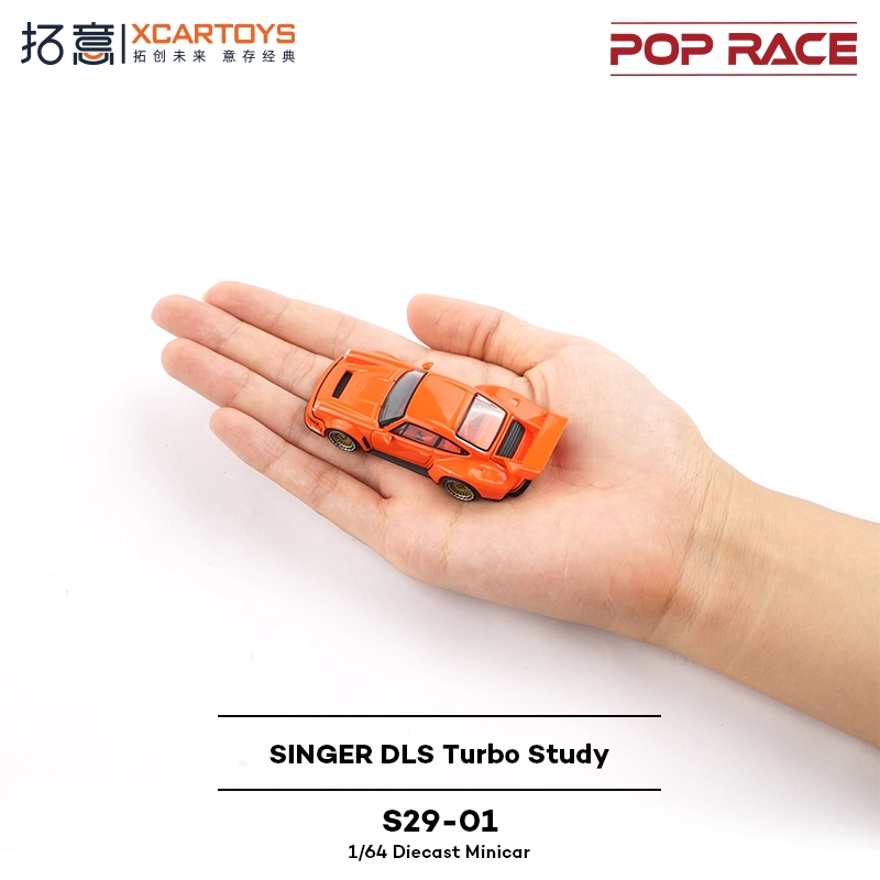 Xcartoys x POP RACE 1:64 SIHGER DLS Orange Diecast Model Car | eBay
