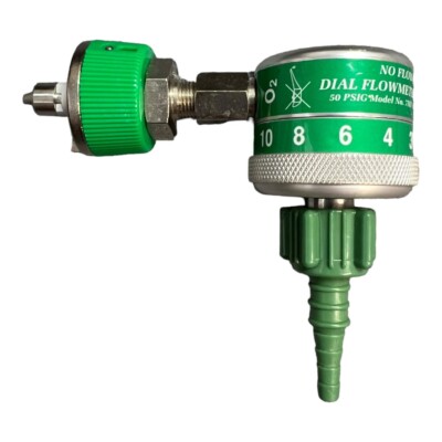 Precision Medical Oxygen Dial Flowmeter 50 PSIG Model No 7MFA with ...