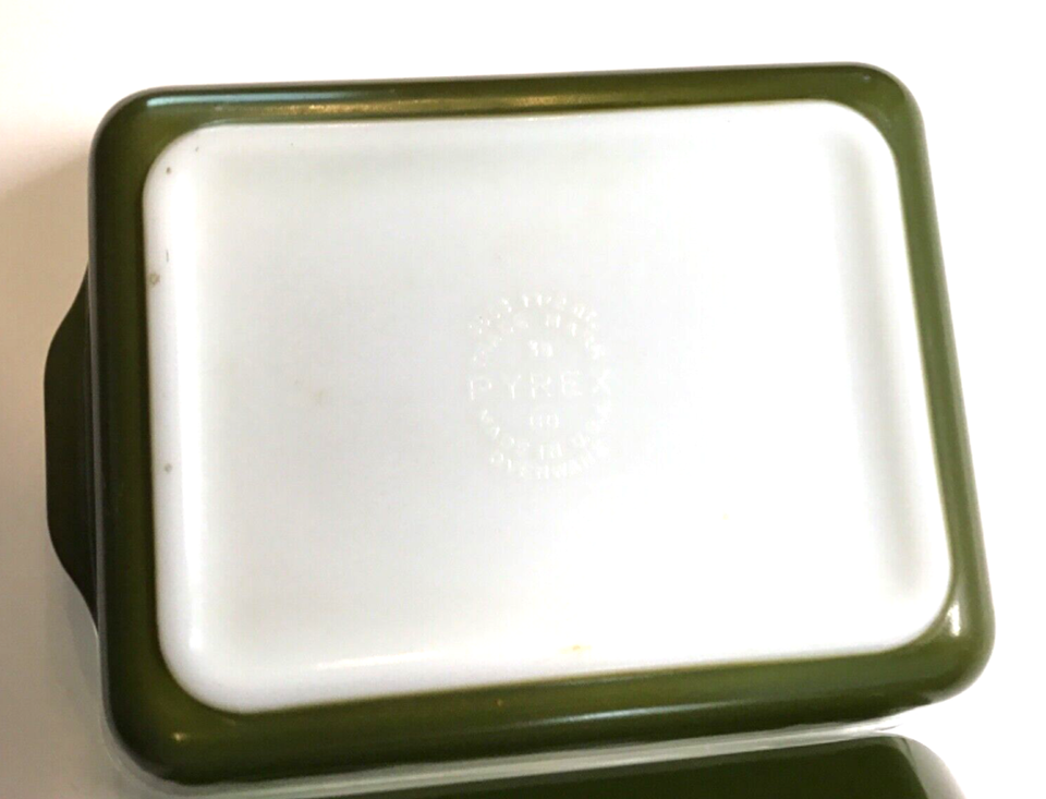 PYREX #0503 1-1/2 QRT. GREEN OVEN WARE - LOT OF 2 W/LIDS | eBay