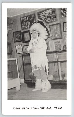Comanche Texas~Comanche Dan in Comanche Gap Indian Museum & Crafts ...