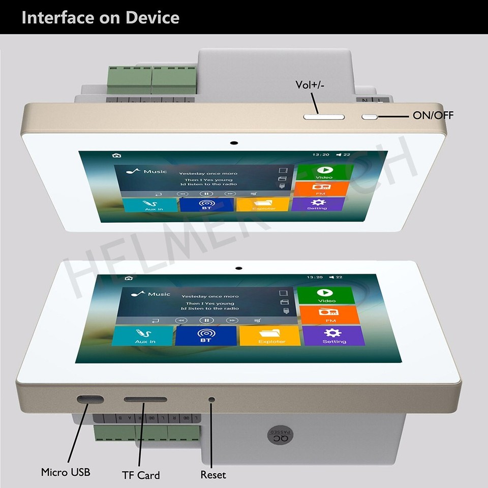 HELMER Touch screen in wall amplifier, Home Theater Digital Stereo ...