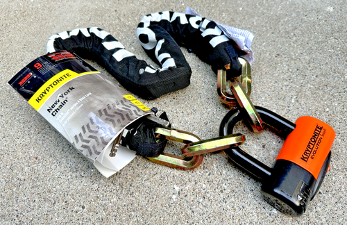 Kryptonite New York 1210 Bike Chain Lock, 3.25' Heavy Duty Anti-Theft ...