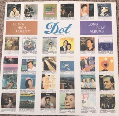 DOT RECORDS LP INNER SLEEVE (circa 1960) | eBay