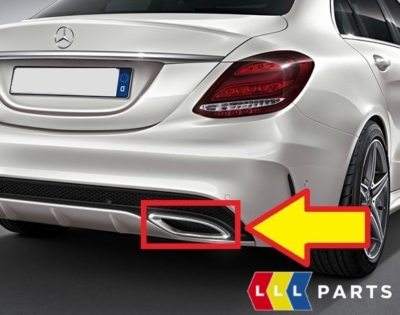 Genuine Mercedes-Benz C W205 AMG Exhaust Tail Pipe Chrome Trim ...